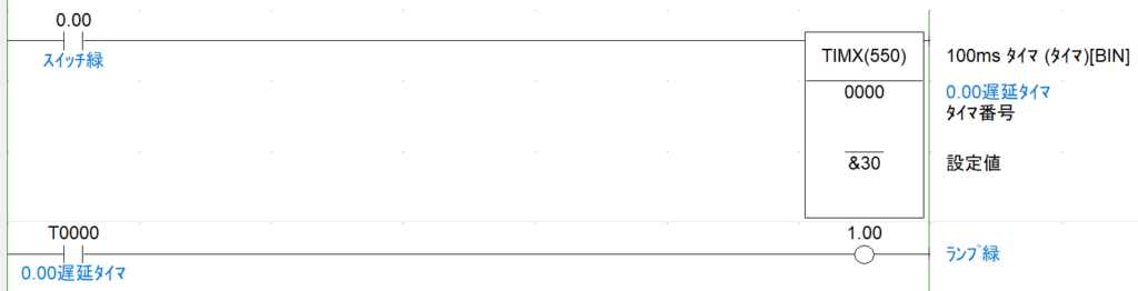 【オムロンCJ】100msタイマ(TIM・TIMX)命令の指令方法とラダープログラム例 | 電気設計人.com